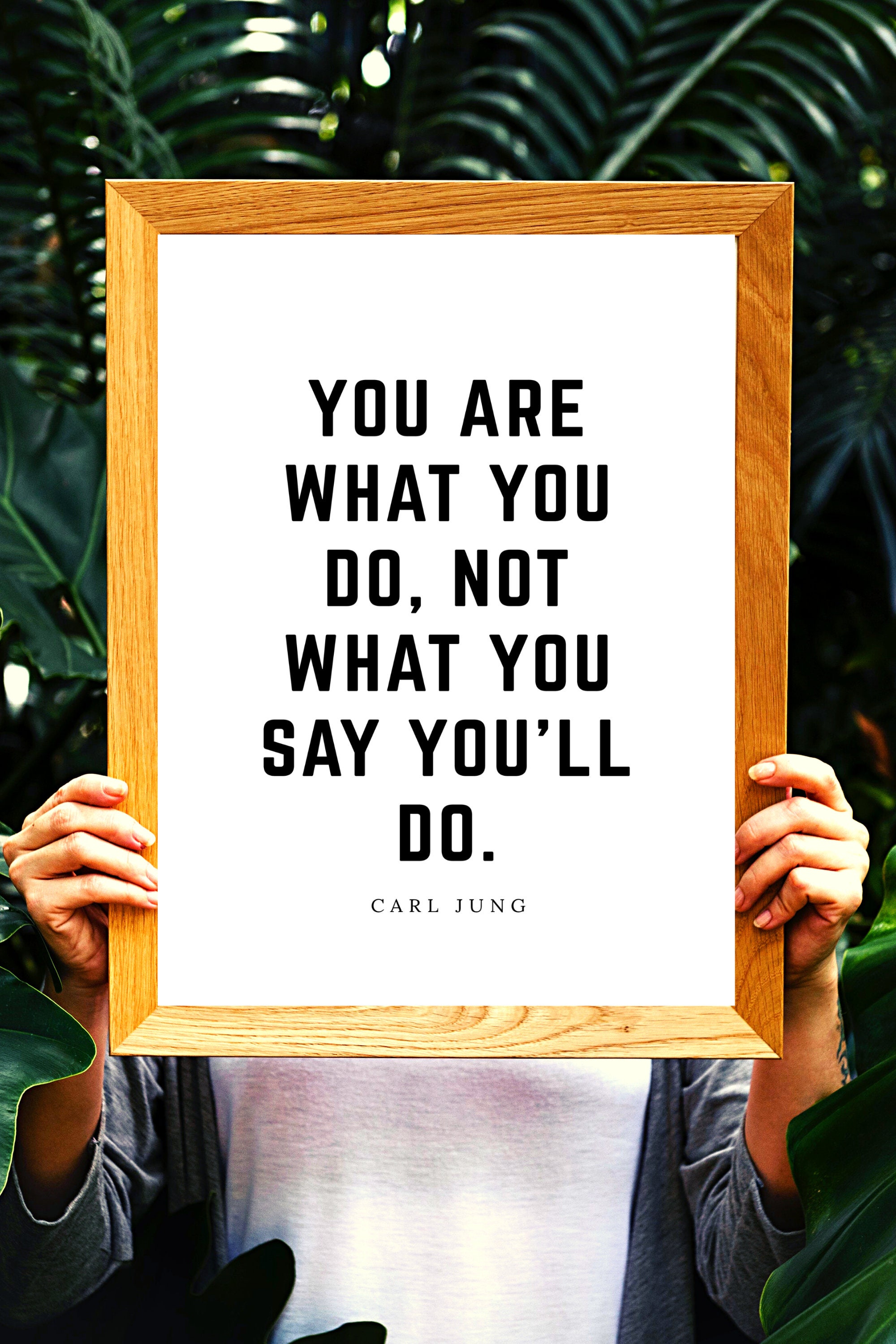 You Are What You Do Printable Instant Digital Download Motivation ...