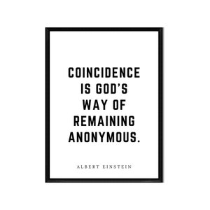 Coincidence Printable Instant Digital Download - Etsy