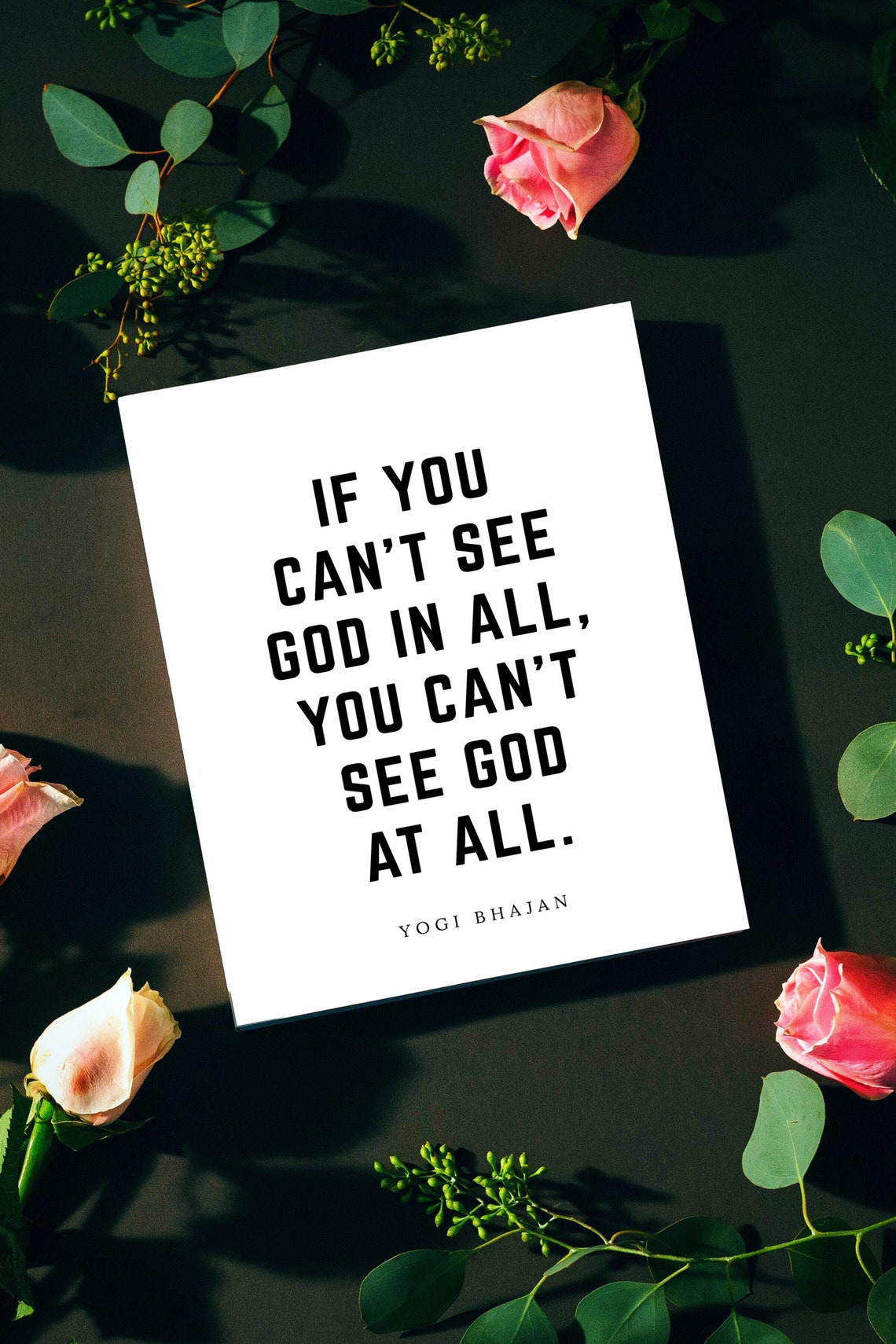 God in All Yogi Bhajan • Printable • Instant Digital Download ...