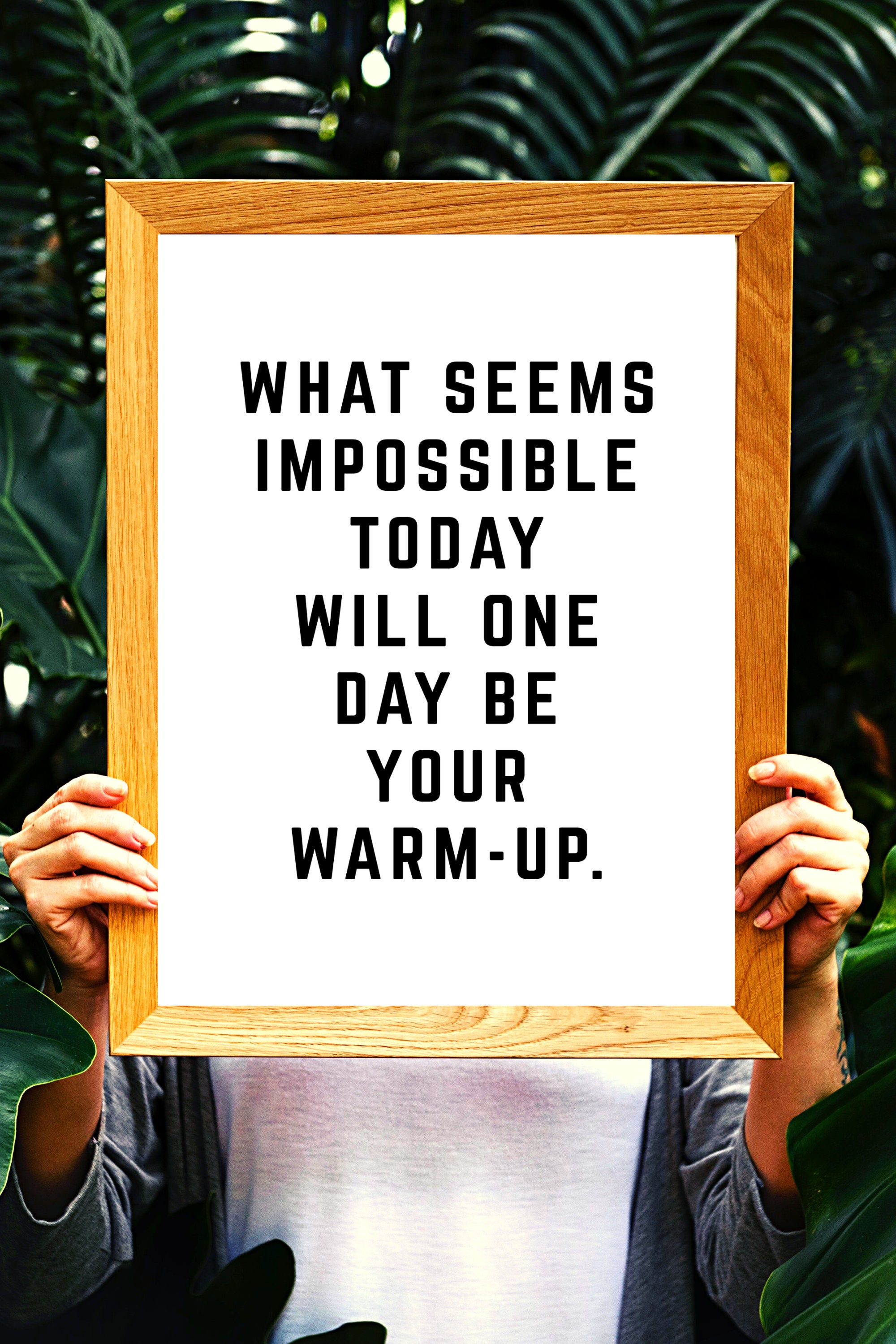 One Day Be Your Warm-up Printable Instant Digital Download Motivation ...