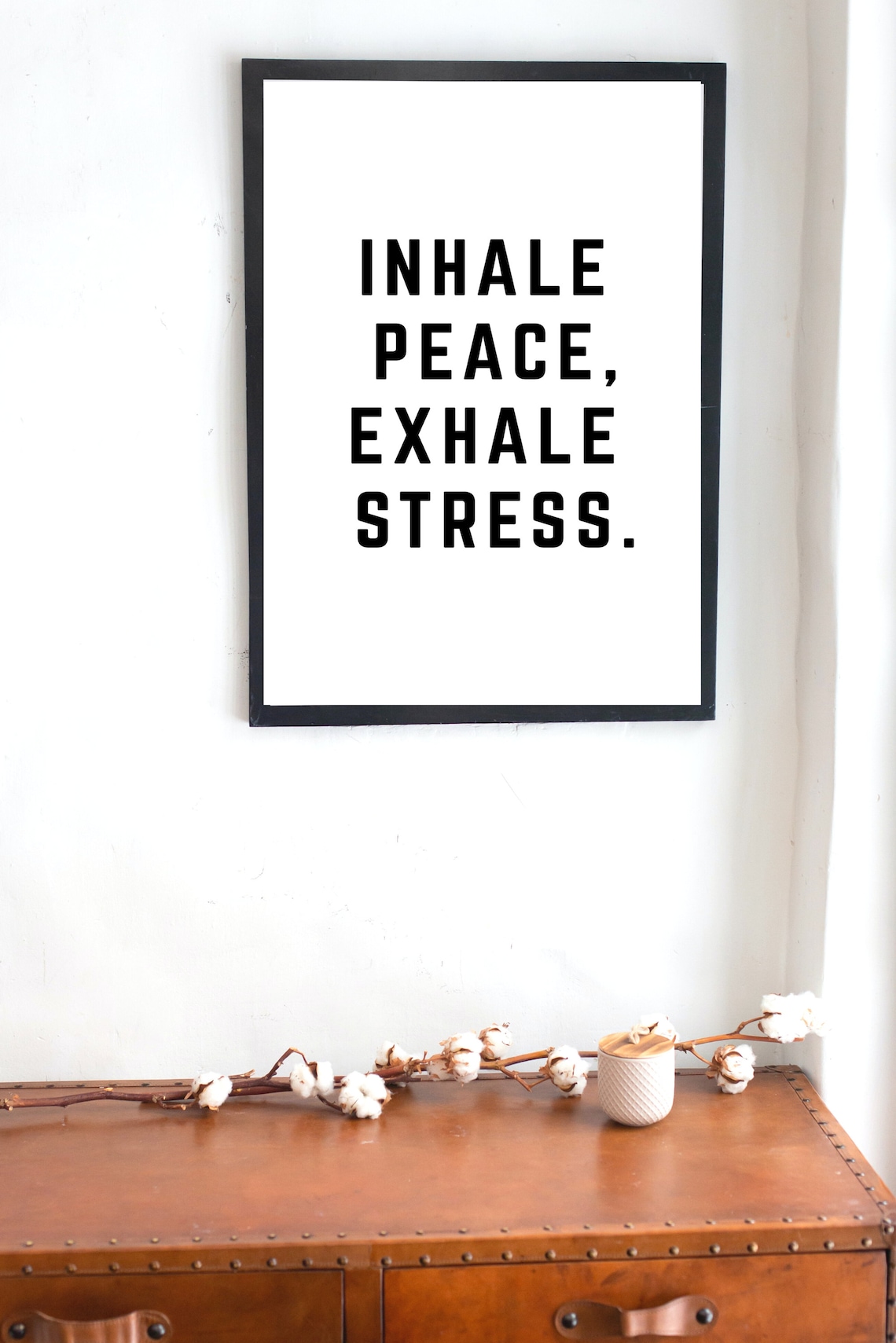 Inhale Peace Exhale Stress • Printable • Instant Digital Download ...
