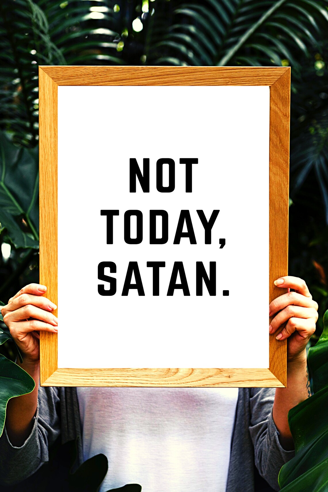Not Today Satan • Humor • Printable • Instant Digital Download ...