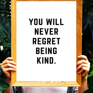 Being Kind • Printable • Instant Digital Download • Motivation ...