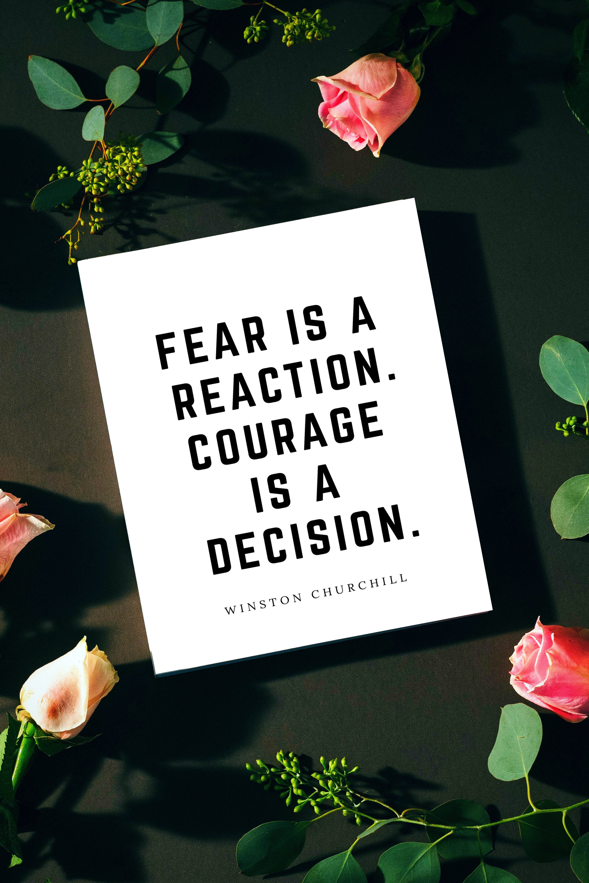 Courage is a Decision Printable Instant Digital Download - Etsy