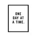 One Day at a Time Printable Instant Digital Download Motivation ...