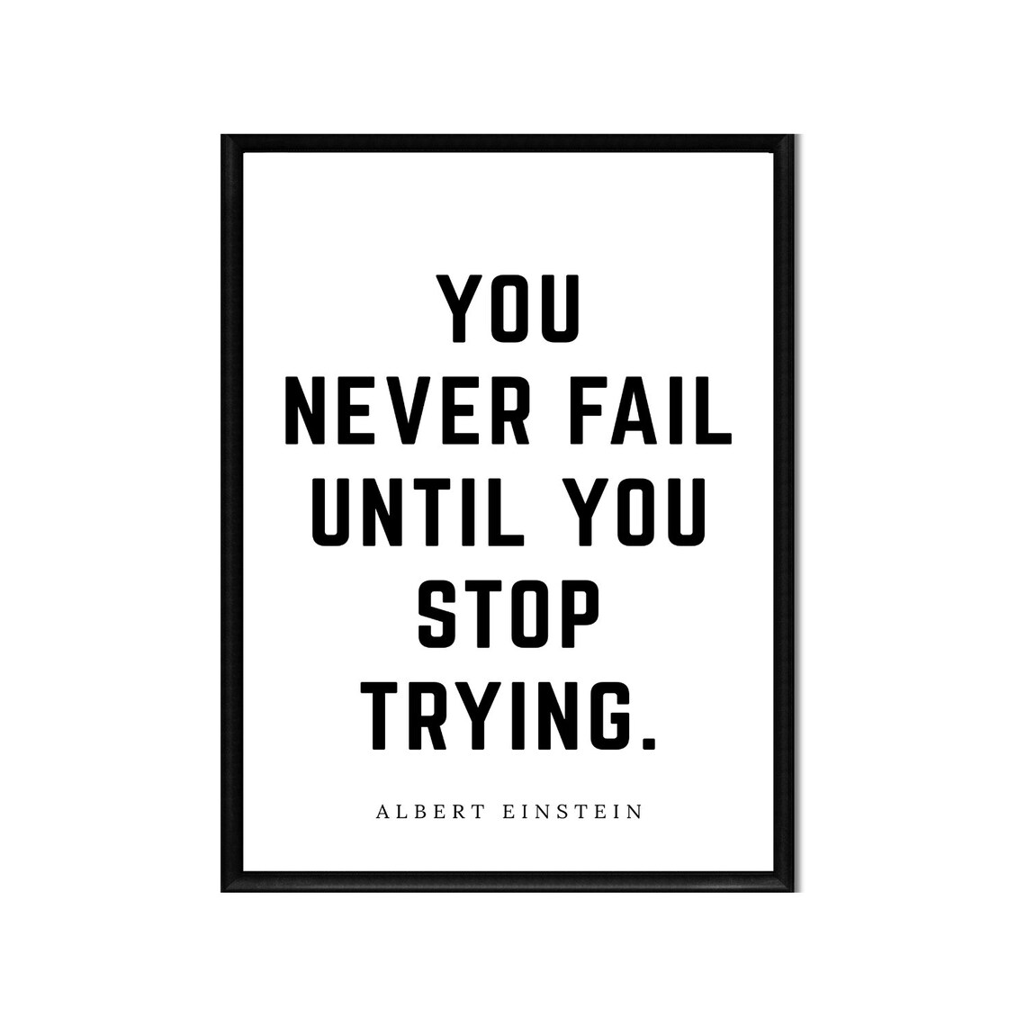 You Never Fail Einstein Printable Instant Digital Download Motivation ...