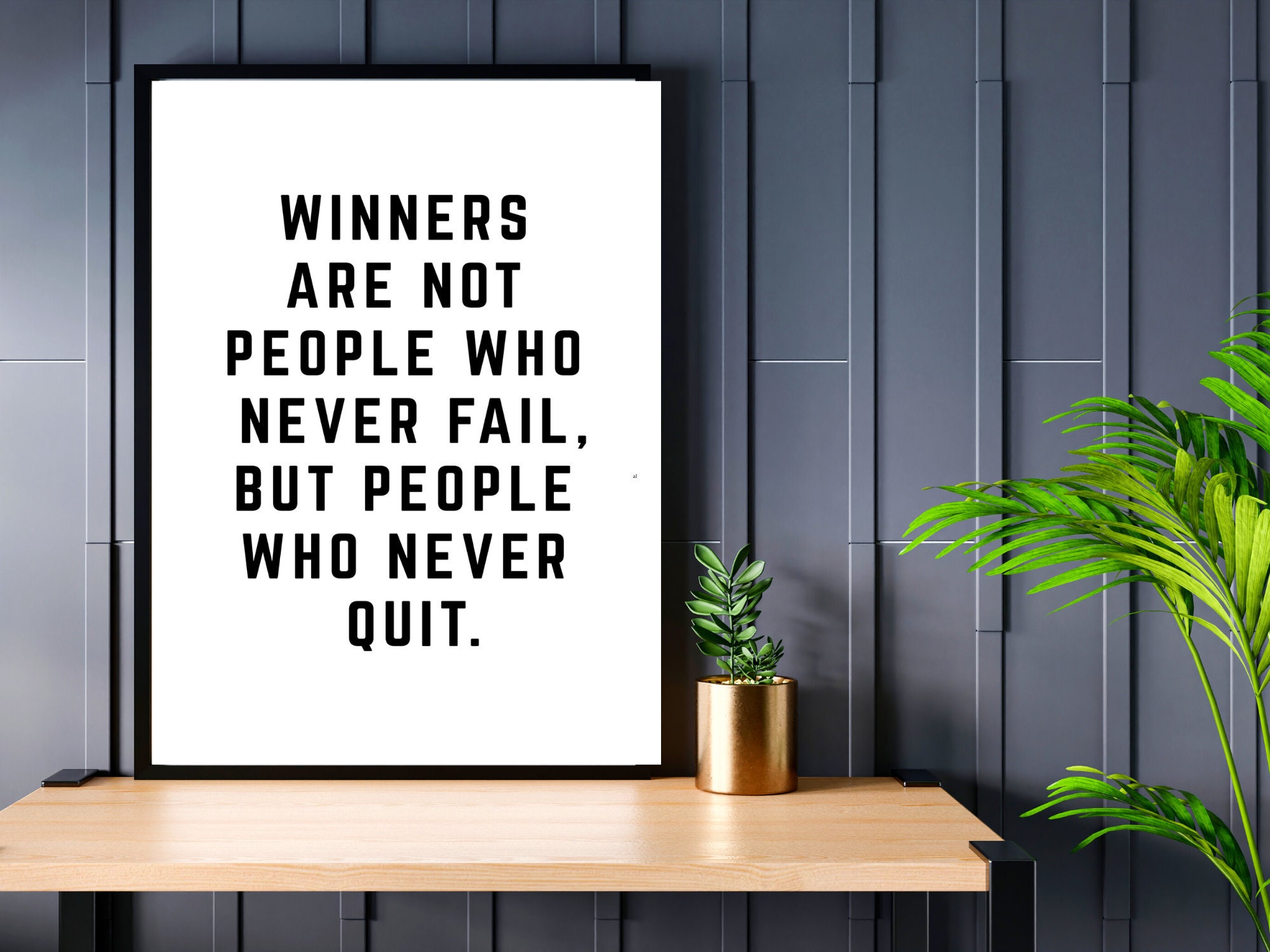 Winners People Who Never Quit Printable Instant Digital Download ...
