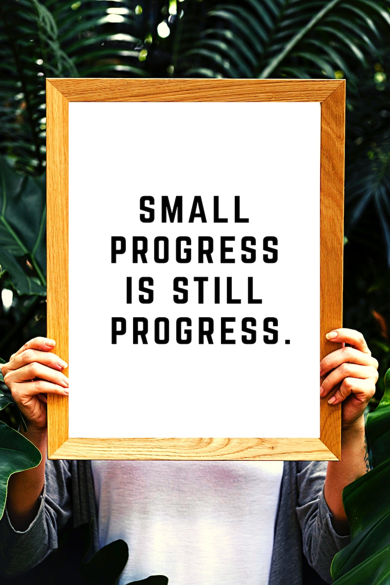 Small Progress is Still Progress Printable Instant Digital Download ...