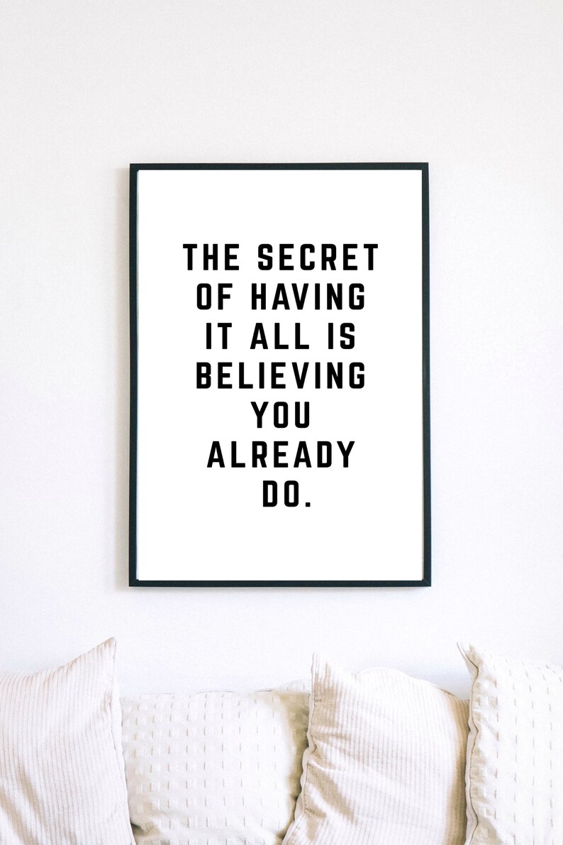 The Secret to Having It All Printable Instant Digital Download ...