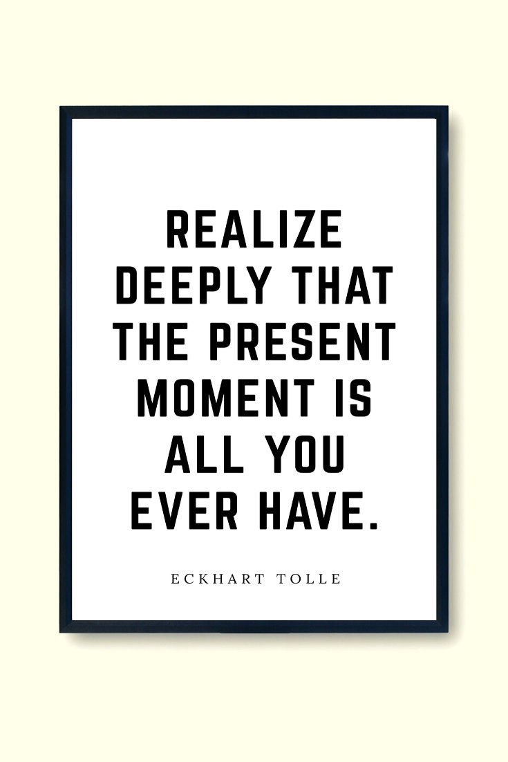 Present Moment Printable Instant Digital Download Motivation ...