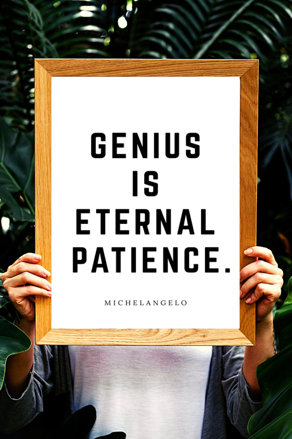 Genius is Eternal Patience Printable Instant Digital - Etsy