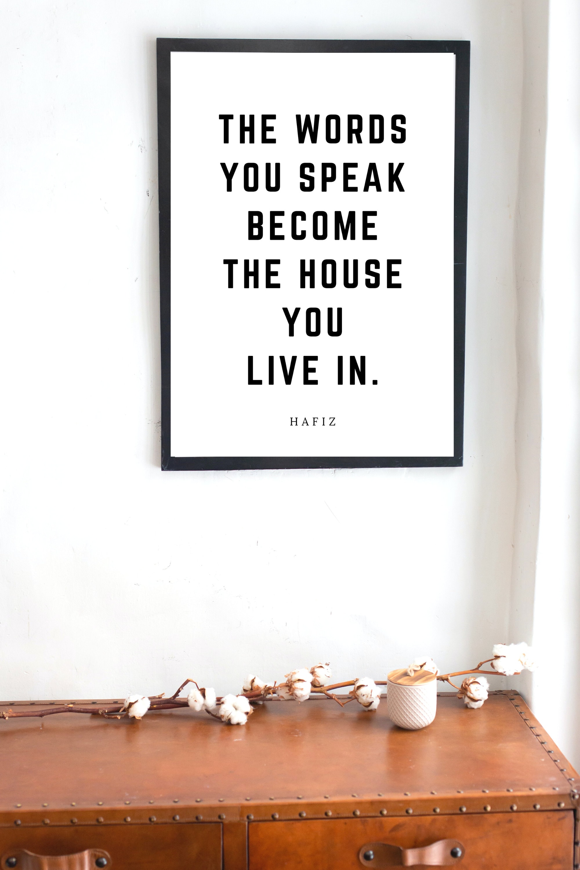 The Words You Speak Hafiz Printable Instant Digital Download Motivation ...