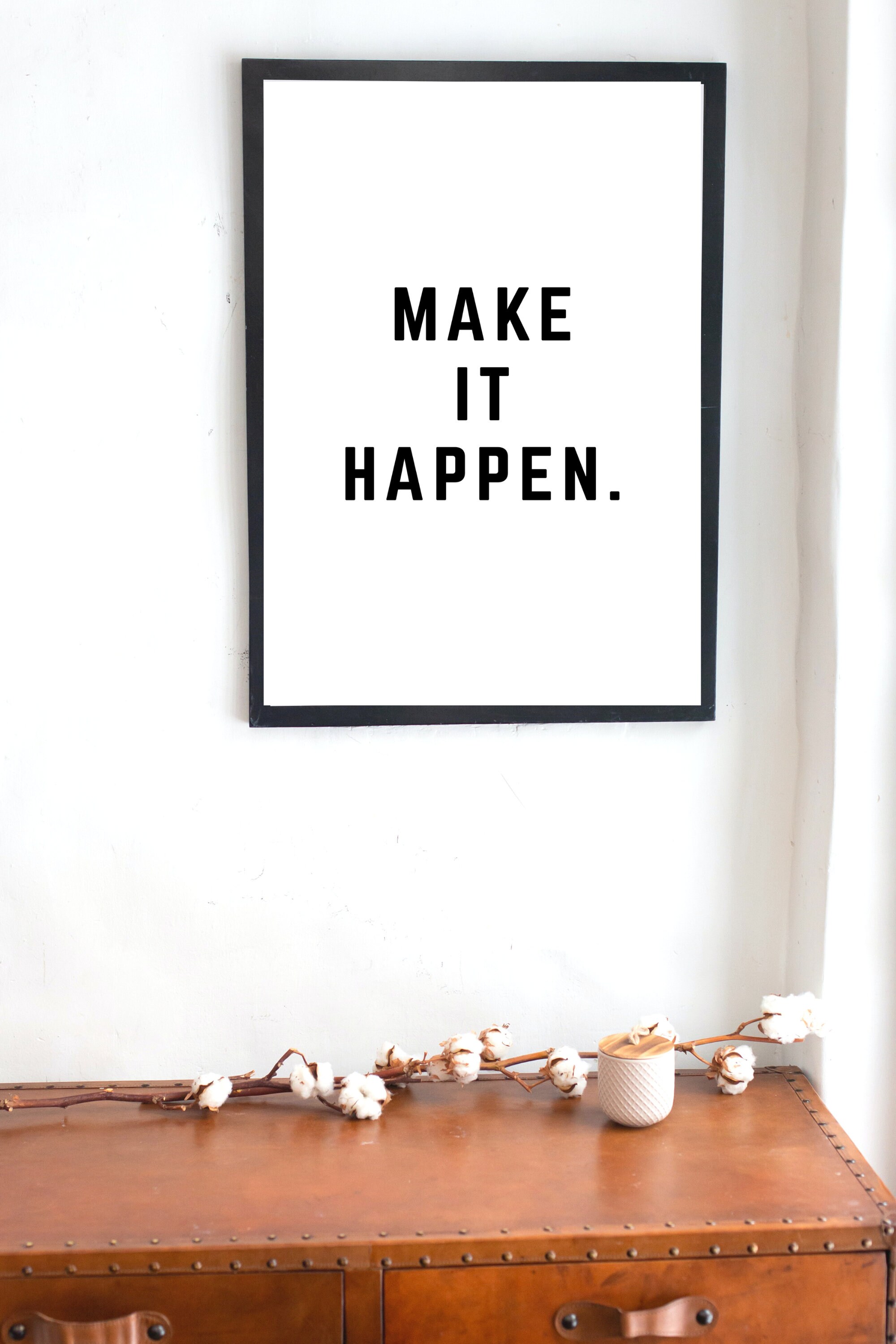 Make It Happen Printable Instant Digital Download Motivation ...