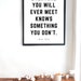 Everyone You Will Ever Meet Printable Instant Digital Download ...