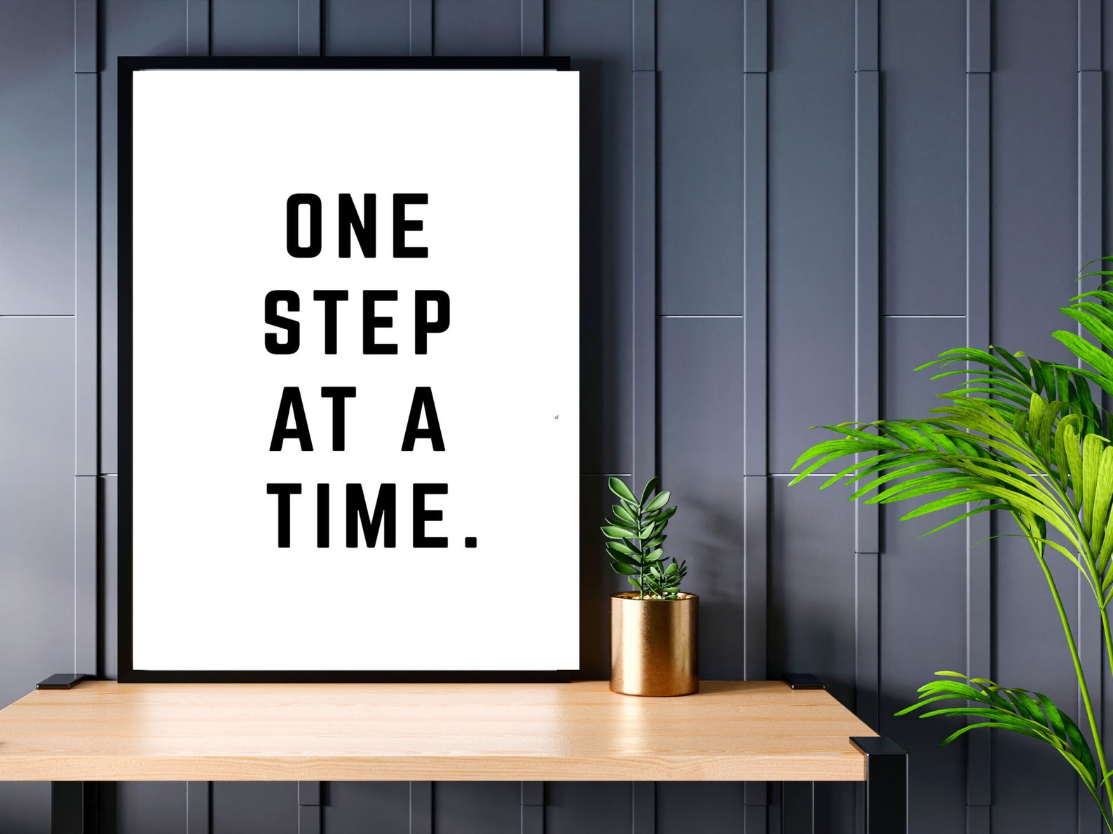 One Step at a Time • Printable • Instant Digital Download • Motivation ...