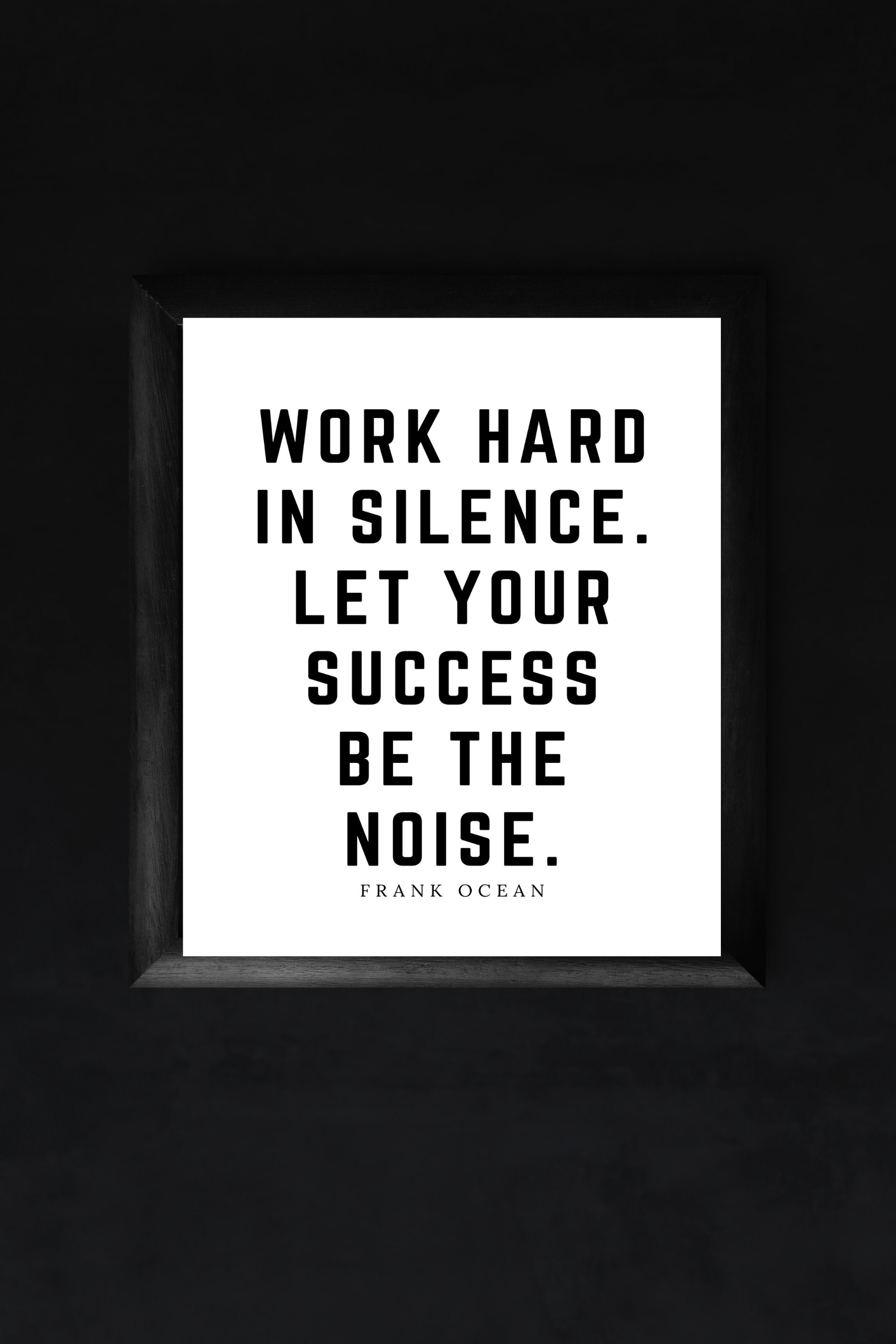 Work Hard in Silence Printable Instant Digital Download Motivation ...