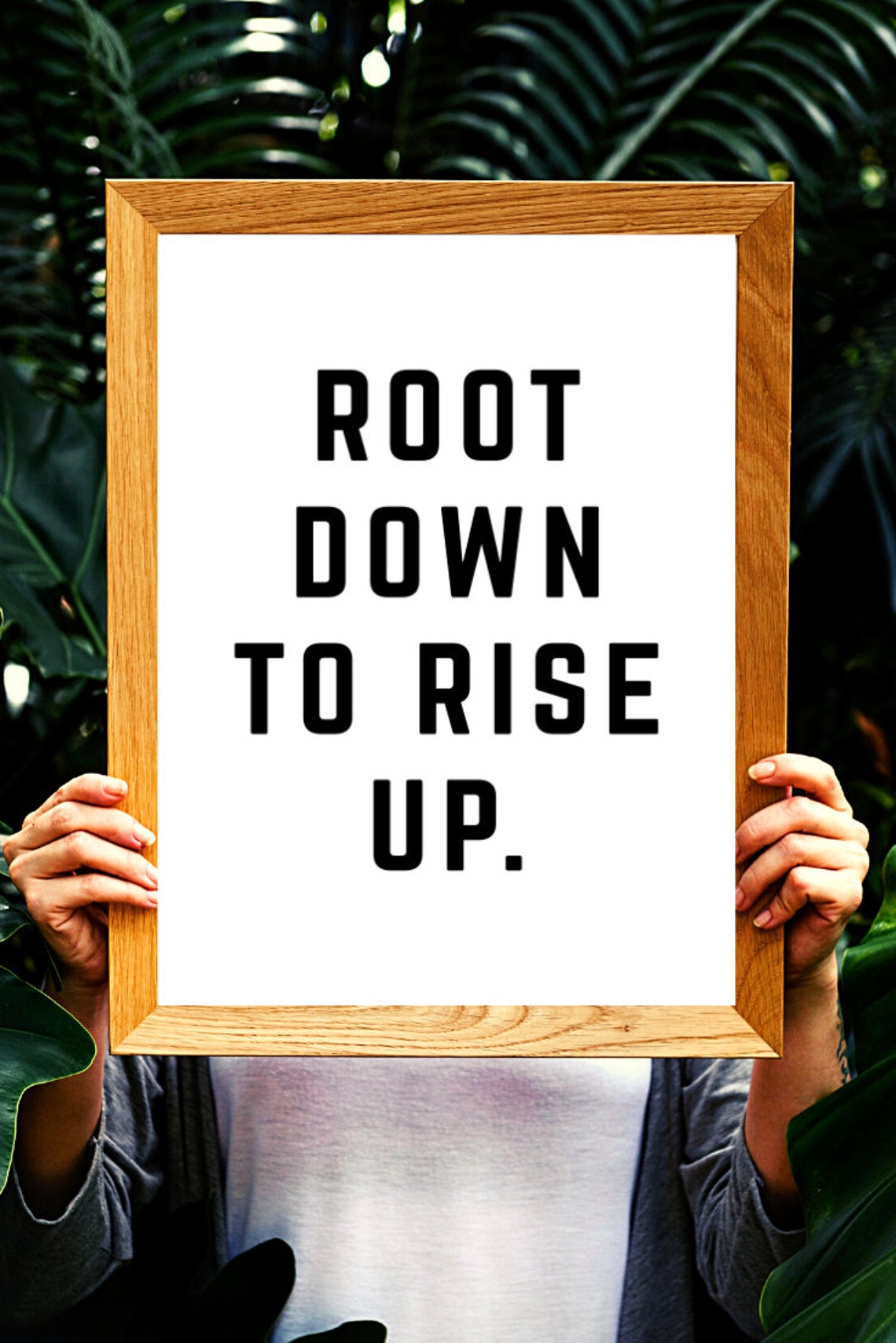 Root Down to Rise up Printable Instant Digital Download Motivation ...