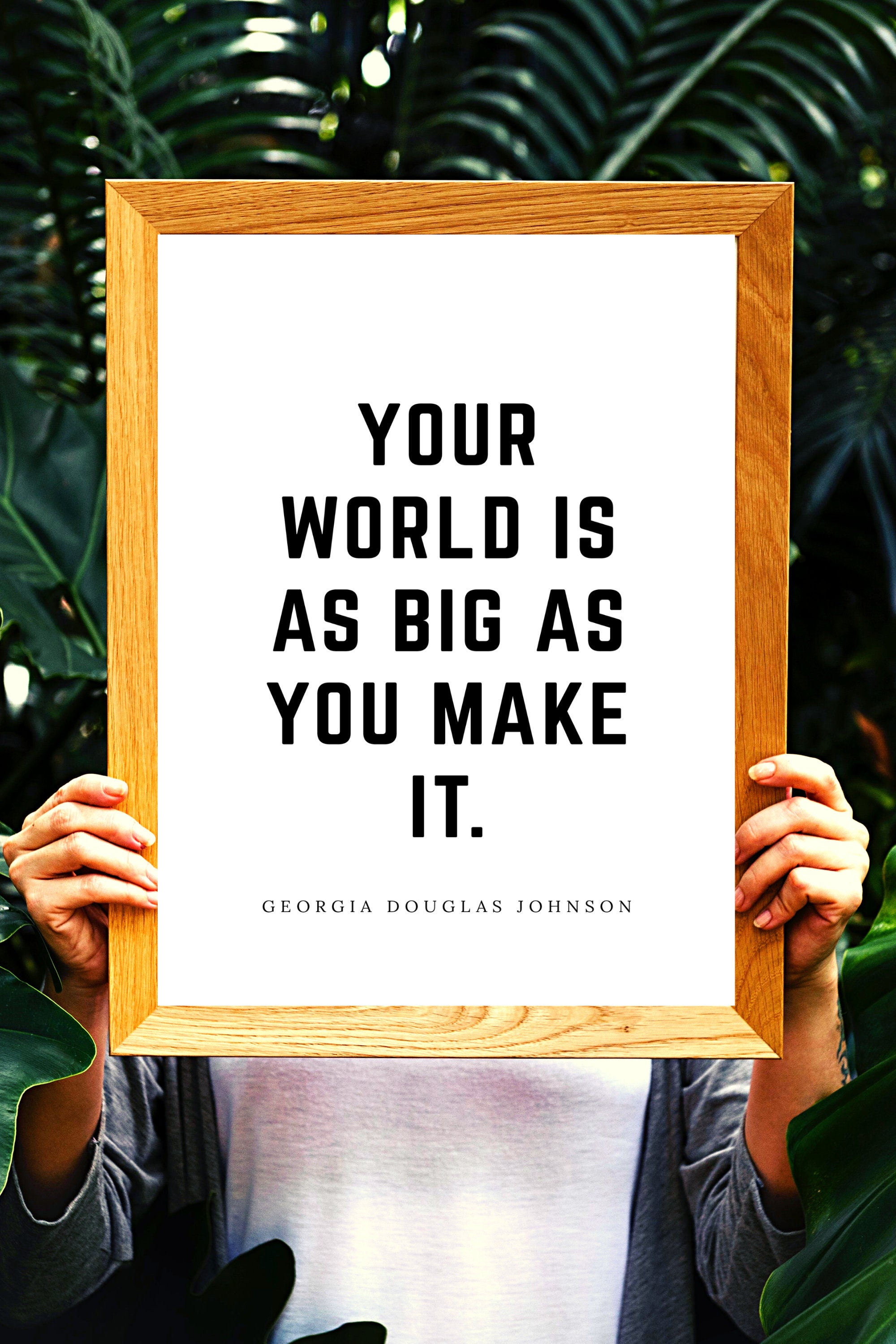 Big World Printable Instant Digital Download Motivation Inspirational ...