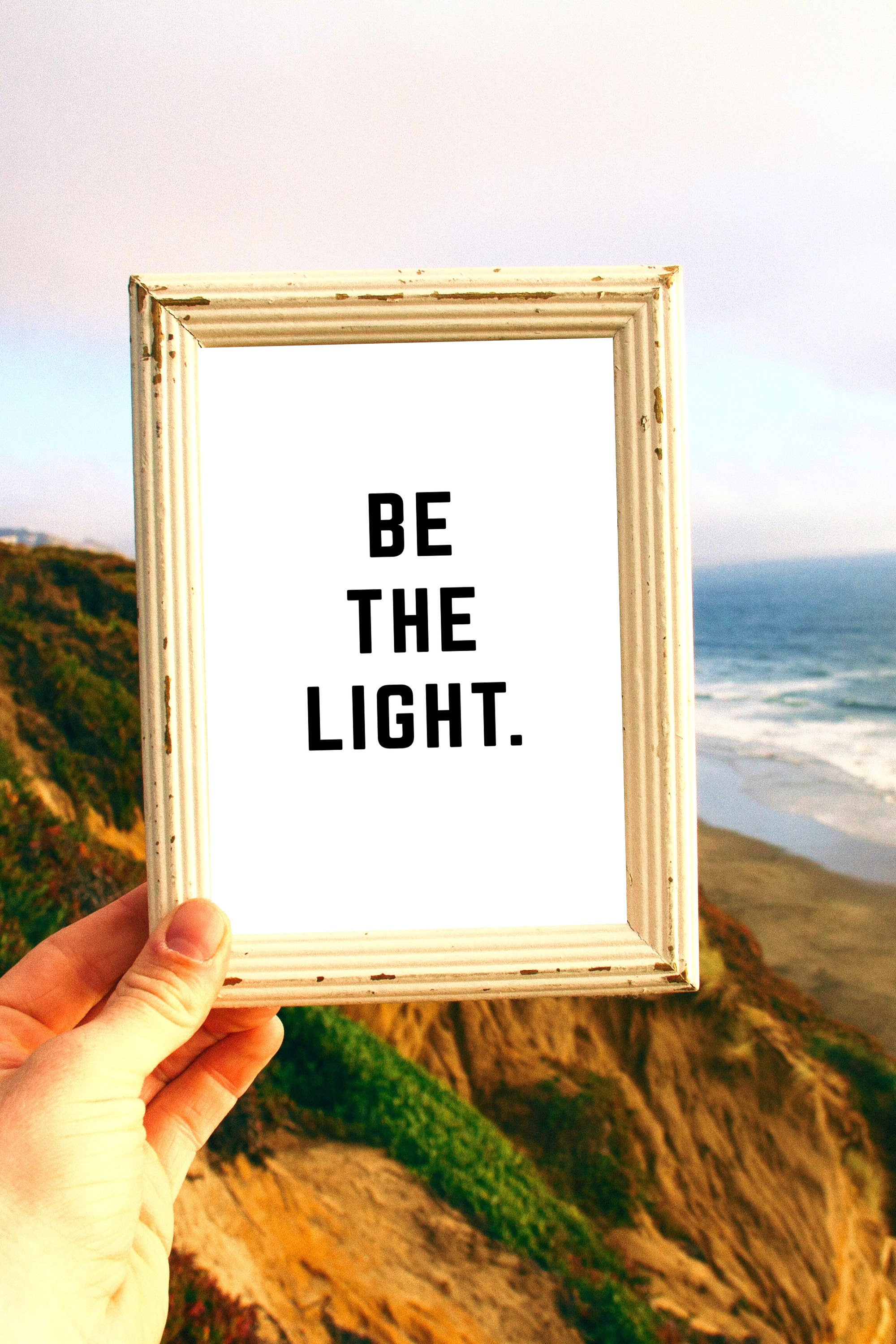 Be the Light • Printable • Instant Digital Download • Motivation ...