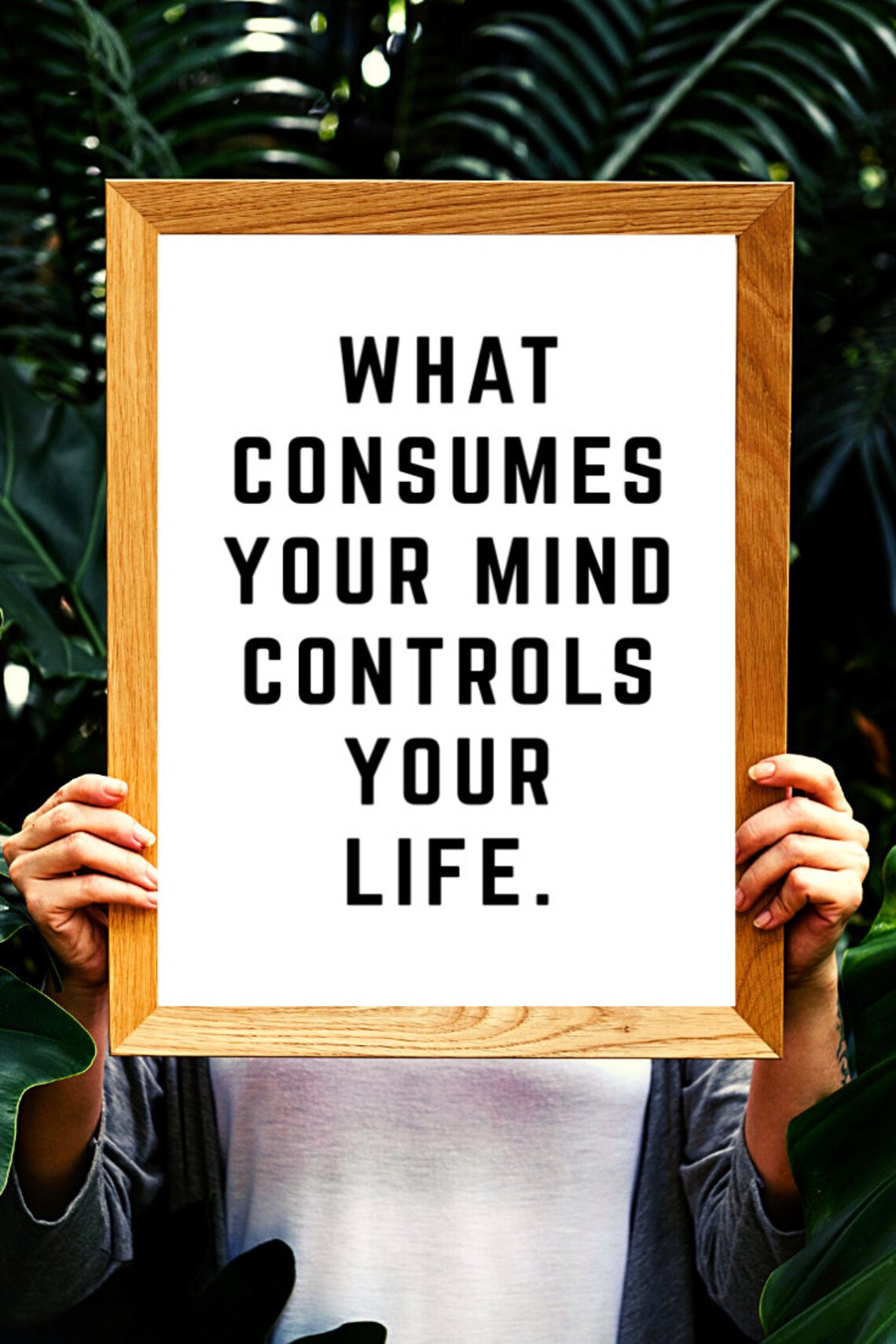 What Consumes Your Mind Controls Your Life Wall Art - Etsy