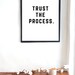 Trust the Process Printable Instant Digital Download Motivation ...