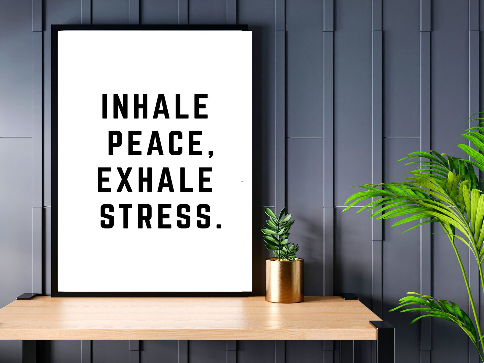 Inhale Peace Exhale Stress • Printable • Instant Digital Download ...
