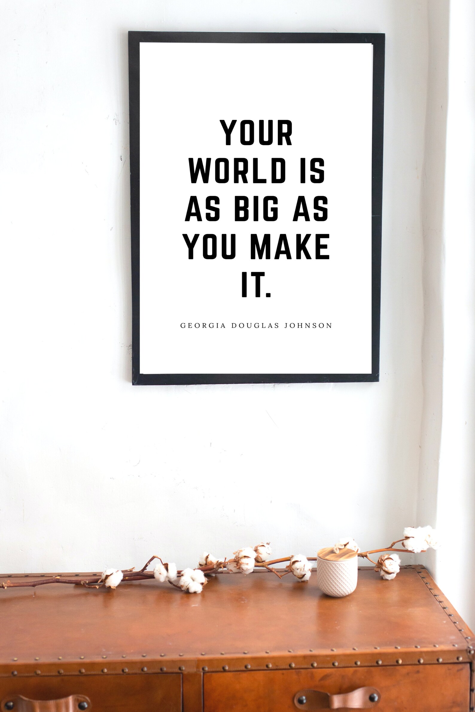 Big World Printable Instant Digital Download Motivation Inspirational ...