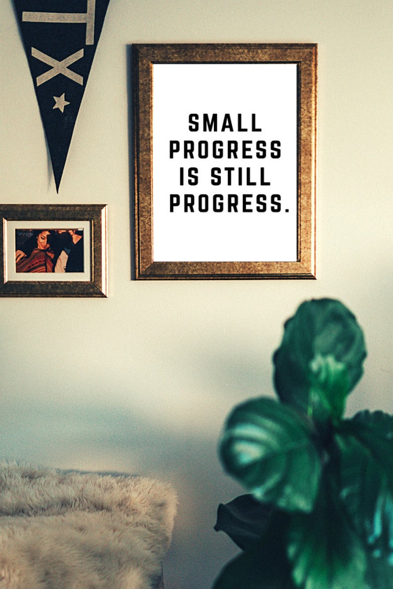Small Progress is Still Progress Printable Instant Digital Download ...