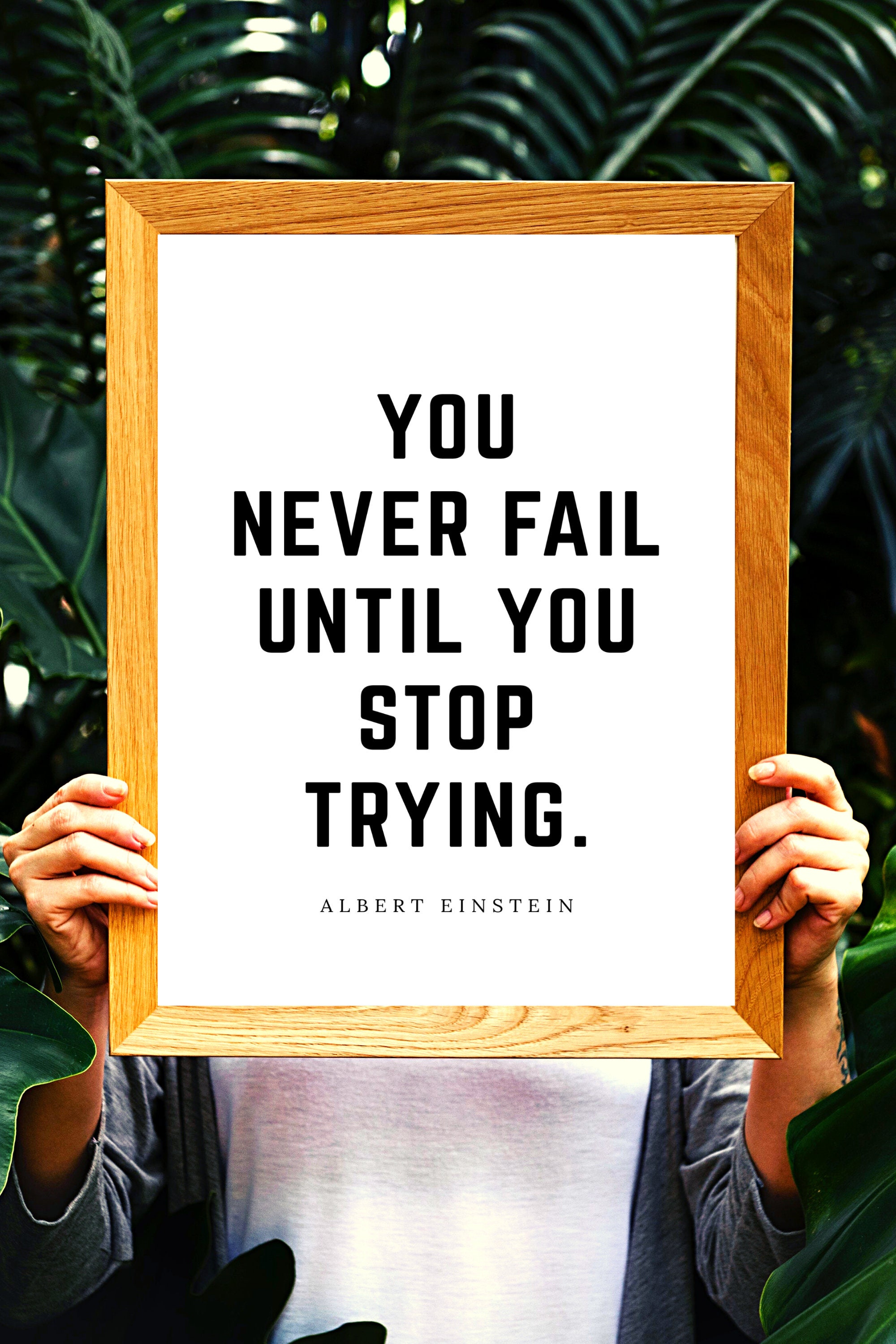 You Never Fail Einstein Printable Instant Digital Download Motivation ...