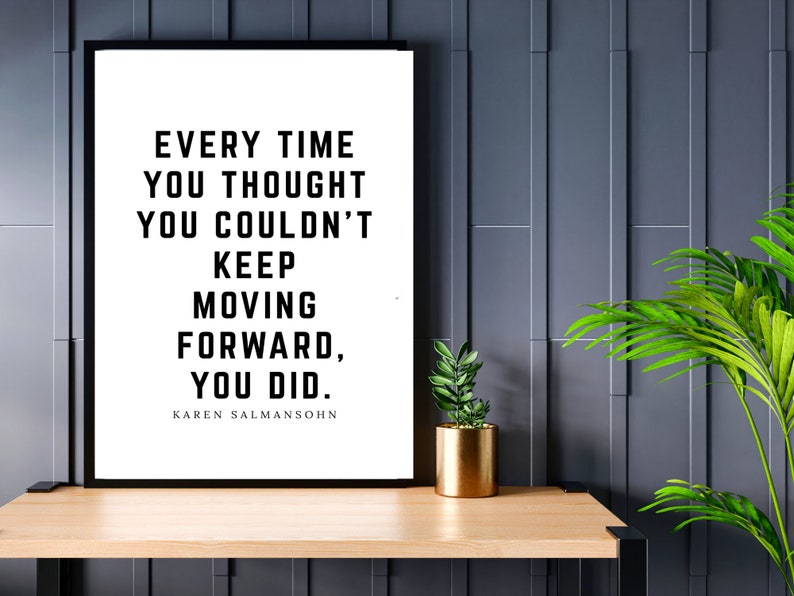 Keep Moving Forward • Printable • Instant Digital Download • Motivation ...