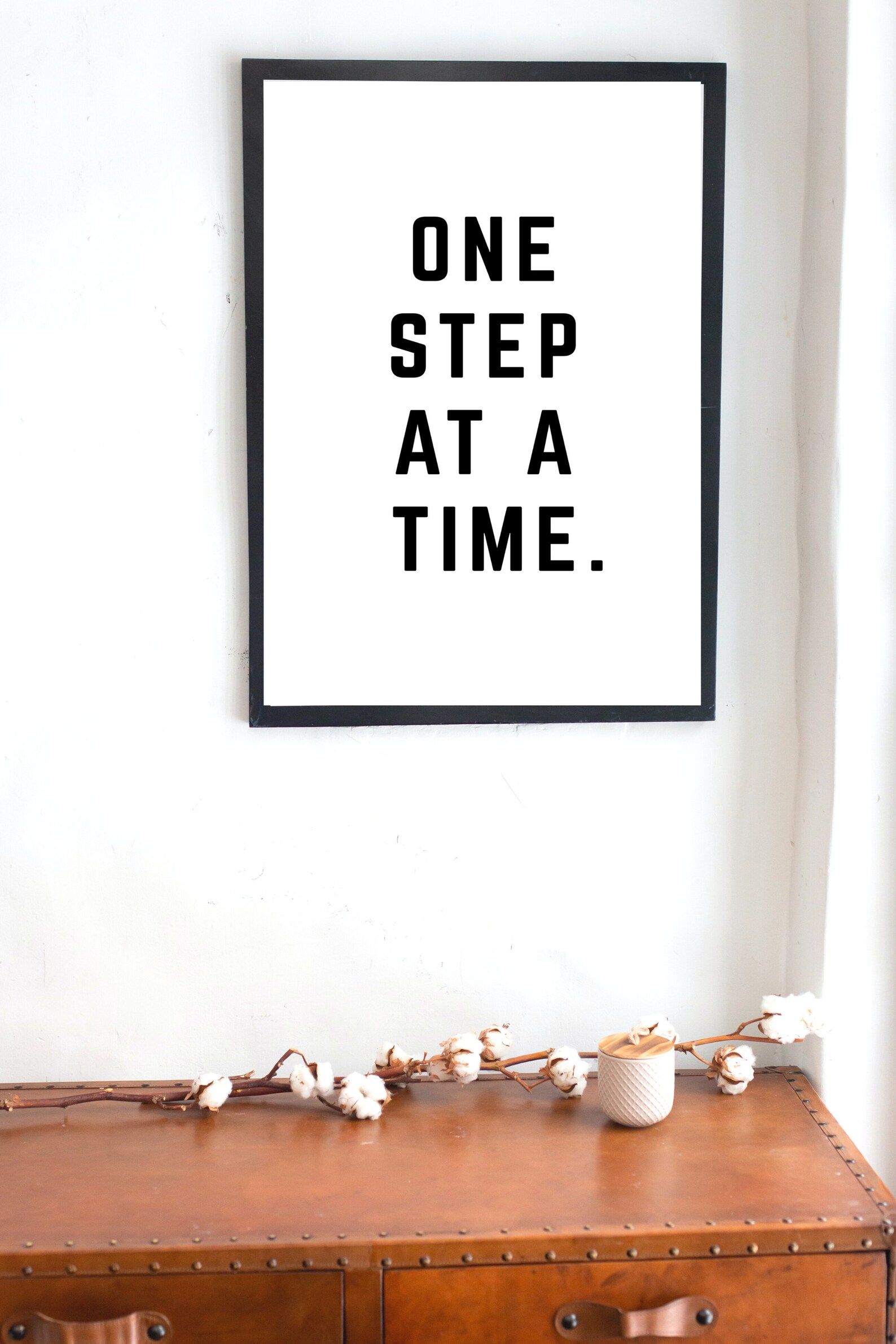 One Step at a Time • Printable • Instant Digital Download • Motivation ...