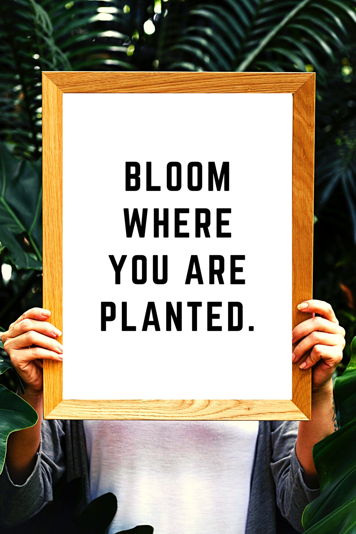 Bloom Where You Are Planted Printable Instant Digital - Etsy