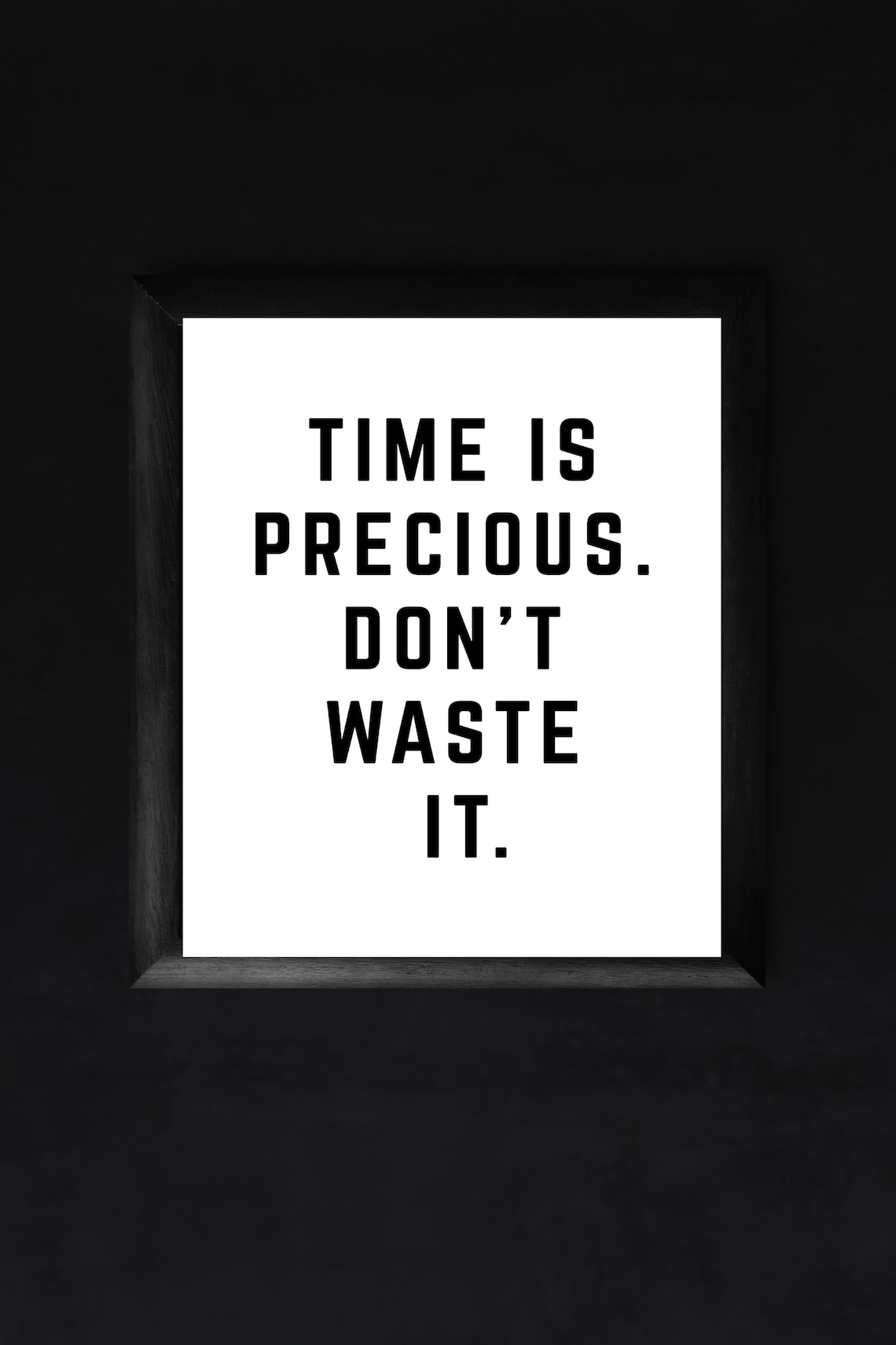 Time is Precious Printable Instant Digital Download Motivation ...