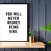 Being Kind • Printable • Instant Digital Download • Motivation ...