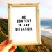 Be Content in Any Situation Printable Instant Digital Download ...
