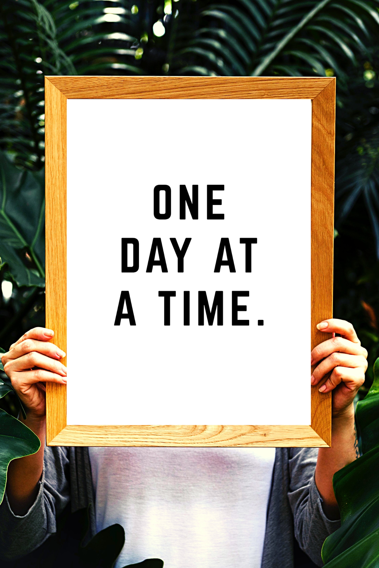 One Day at a Time Printable Instant Digital Download Motivation ...