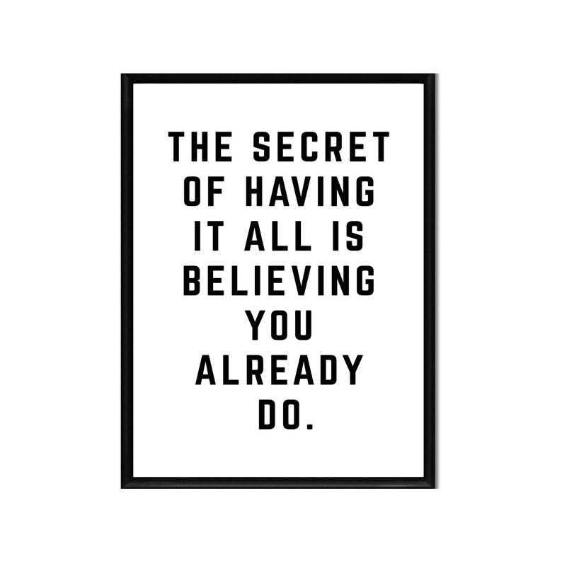 The Secret to Having It All Printable Instant Digital Download ...