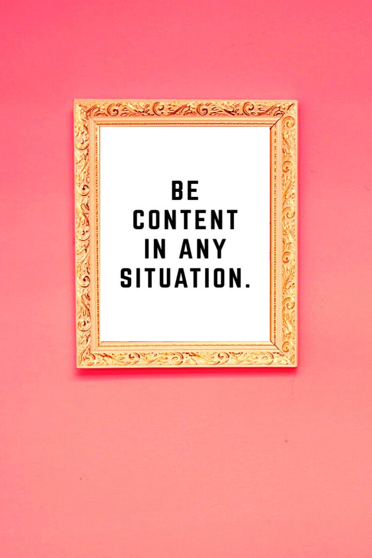 Be Content in Any Situation Printable Instant Digital Download ...