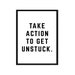 Take Action to Get Unstuck Printable Instant Digital Download ...