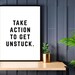 Take Action to Get Unstuck Printable Instant Digital Download ...