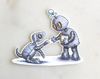 ALIEN ROBOT Vinyl Decal Sticker Truck Car Window Laptop Bumper - Etsy