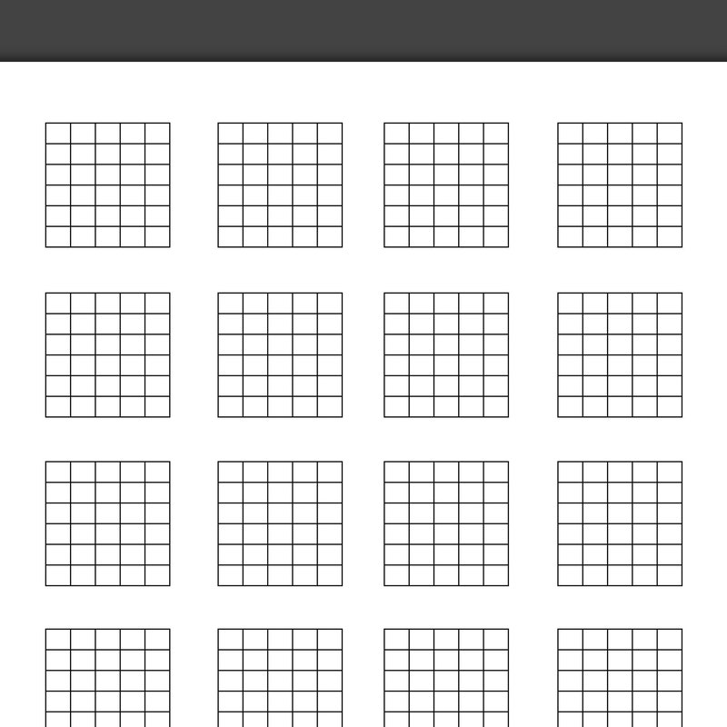 Guitar Chord Chart Sticker - Etsy