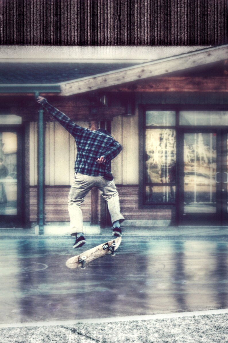 Skateboarding Digital Print, Inspirational Photo Print,skateboard Stock ...