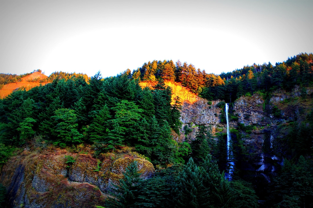 Digital Waterfall Photo, Fall Digital Print, Home Decor Photo ...