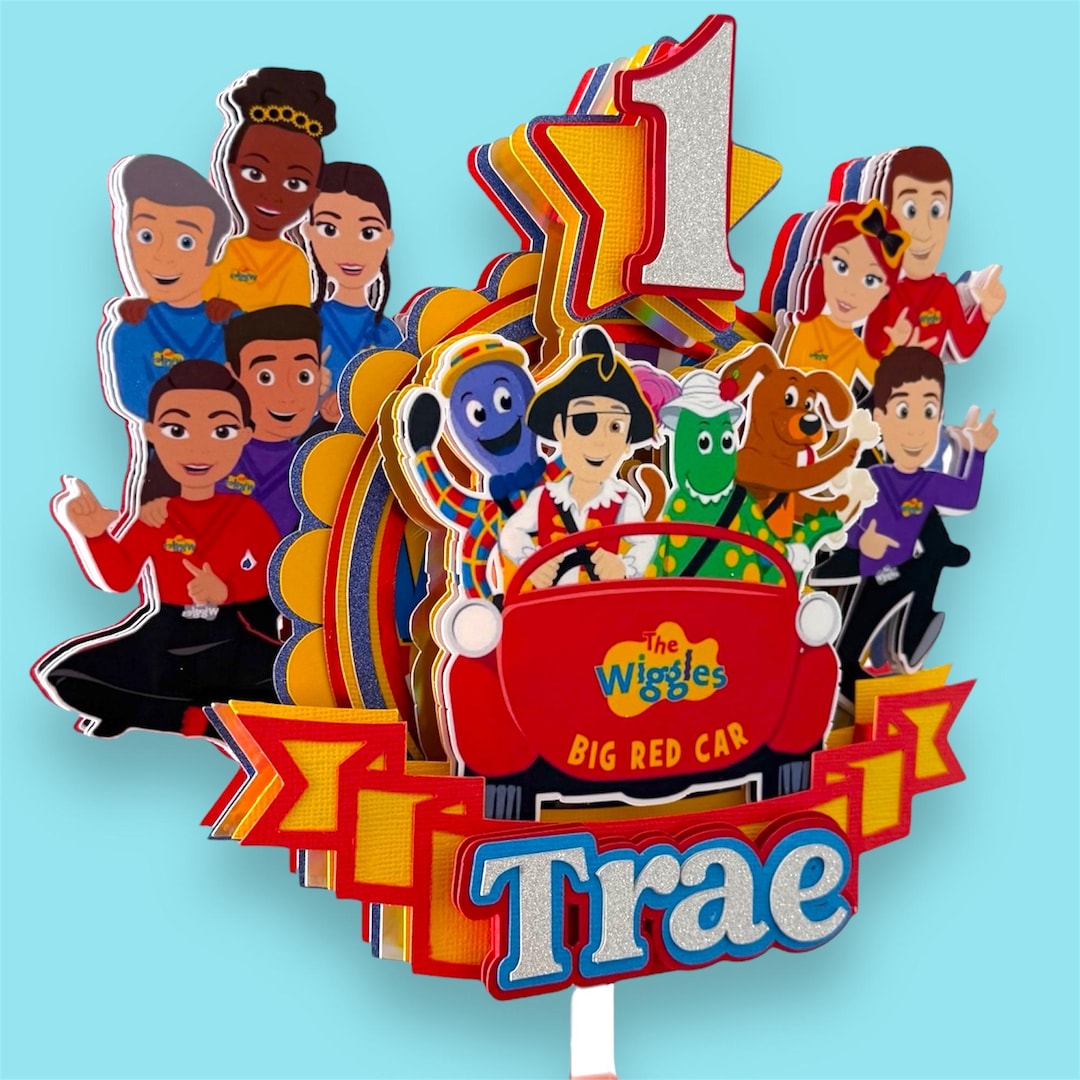 Wiggles Theme 3D Personalised Cake Topper - Etsy