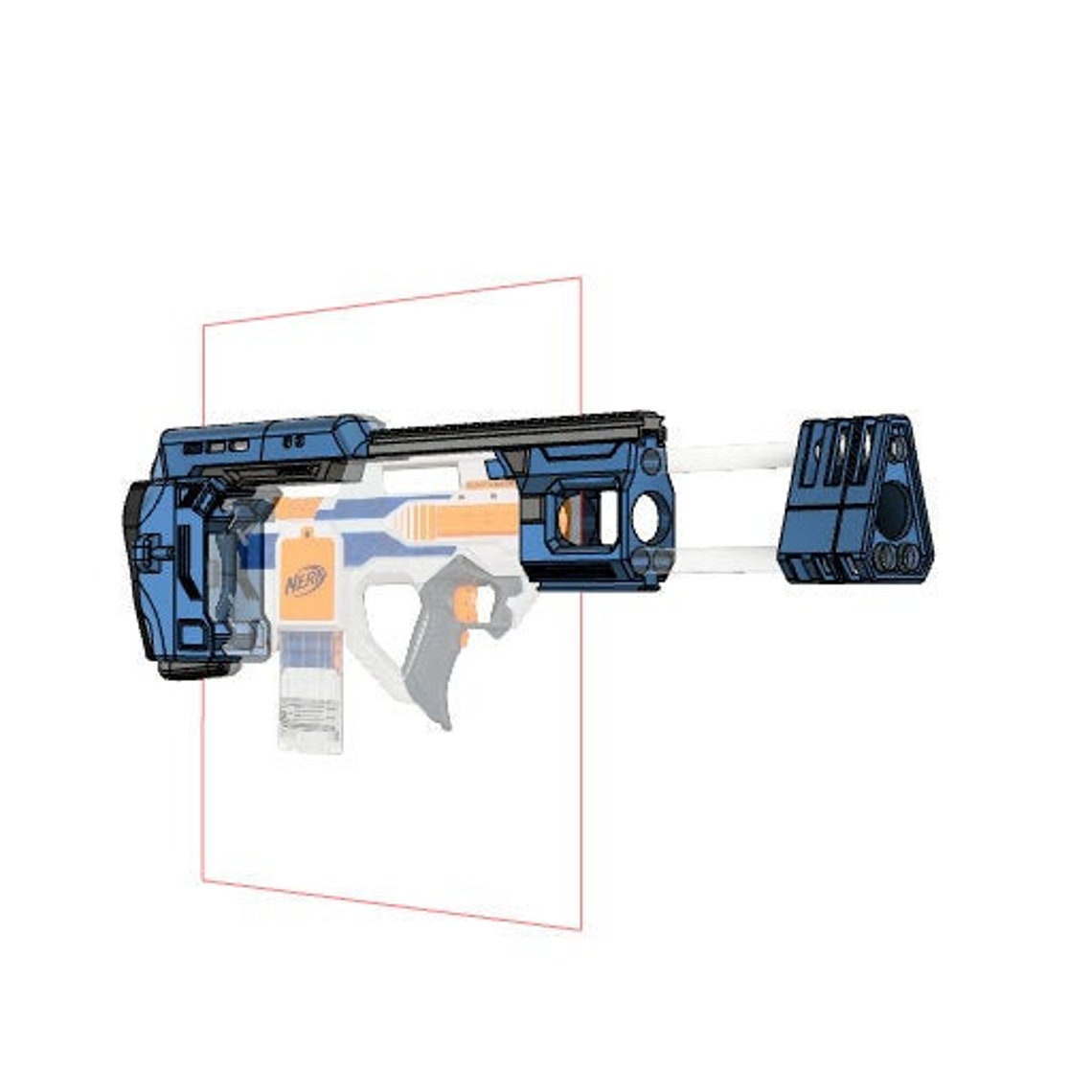 Nerf Rayven / Rayvenfire jackhammer Body Kit 14 - Etsy