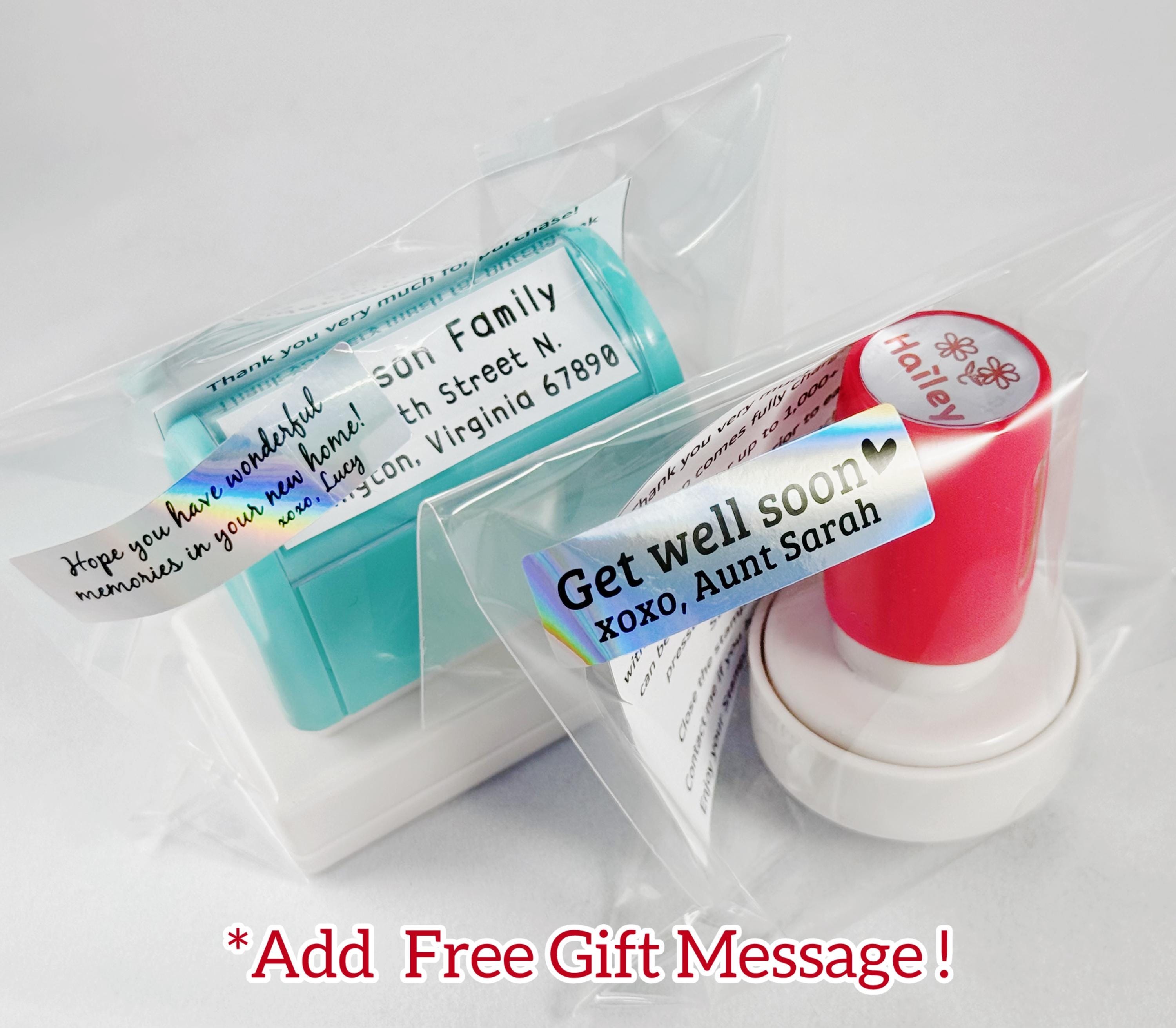 Personalized Self Inking Name Stamp: 60mm X 20mm, Custom Logo Stamp - Etsy