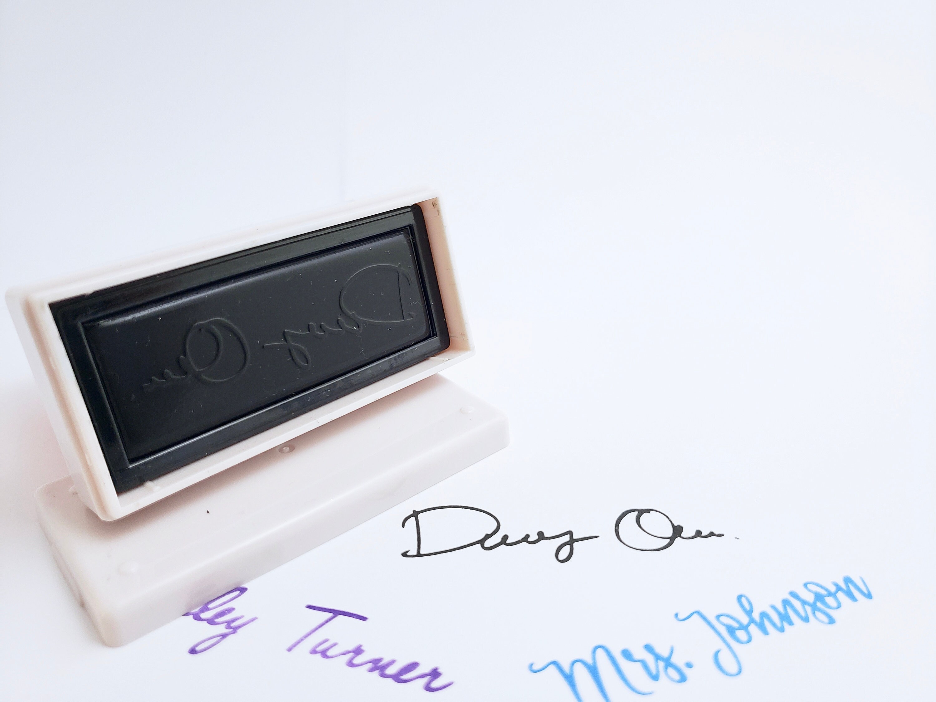 Personalized Self Inking Name Stamp: 60mm X 20mm, Custom Logo Stamp - Etsy