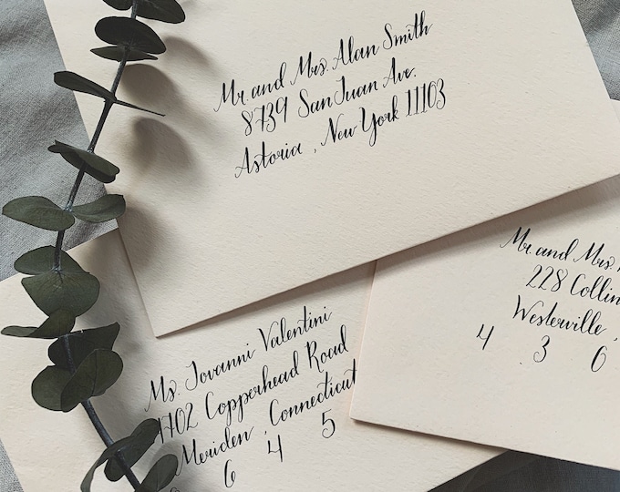 Custom Calligraphy Envelope Addressing / Wedding Calligraphy / Special ...