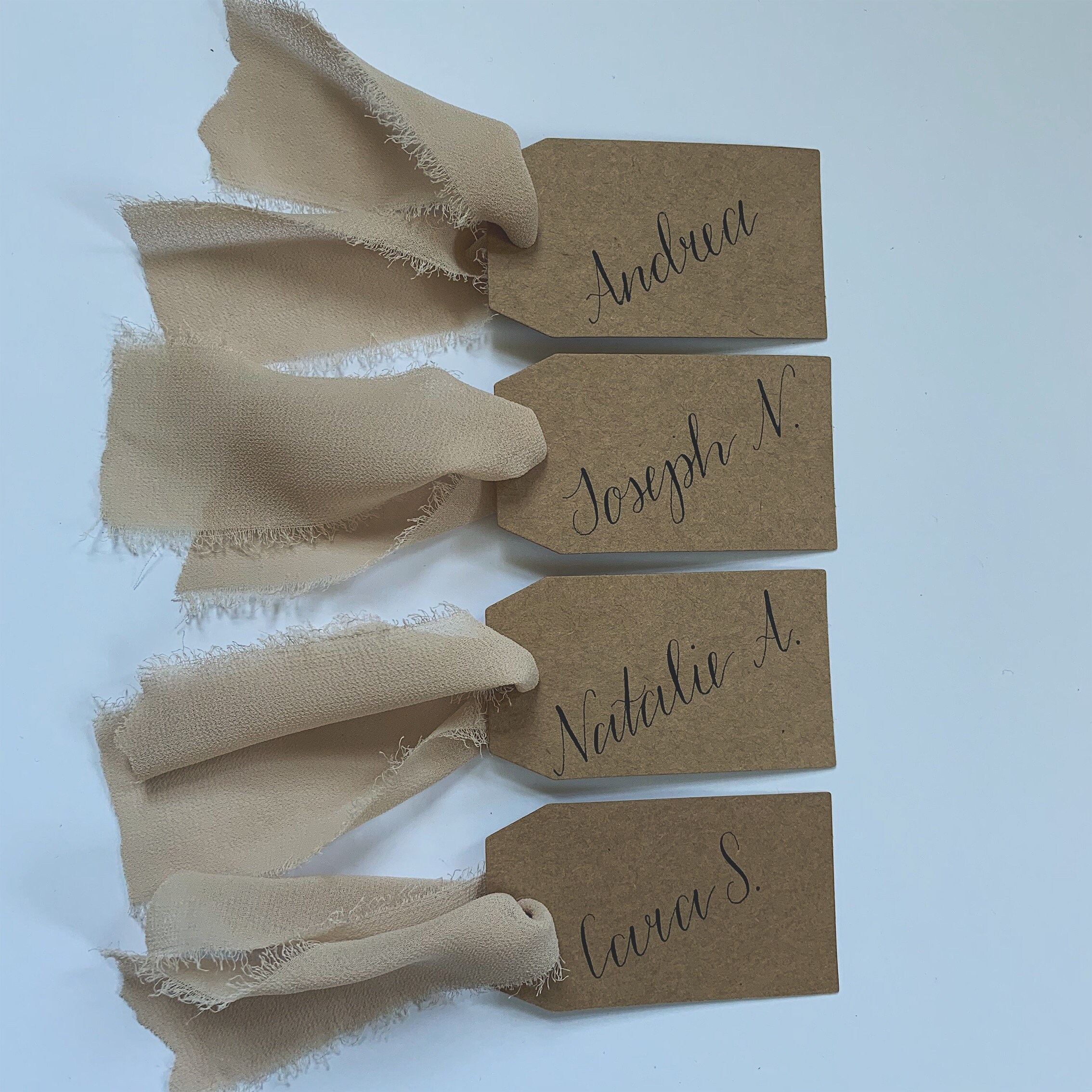 Personalized Calligraphy Hand Tags / Gift Tags / Weddings / Special ...